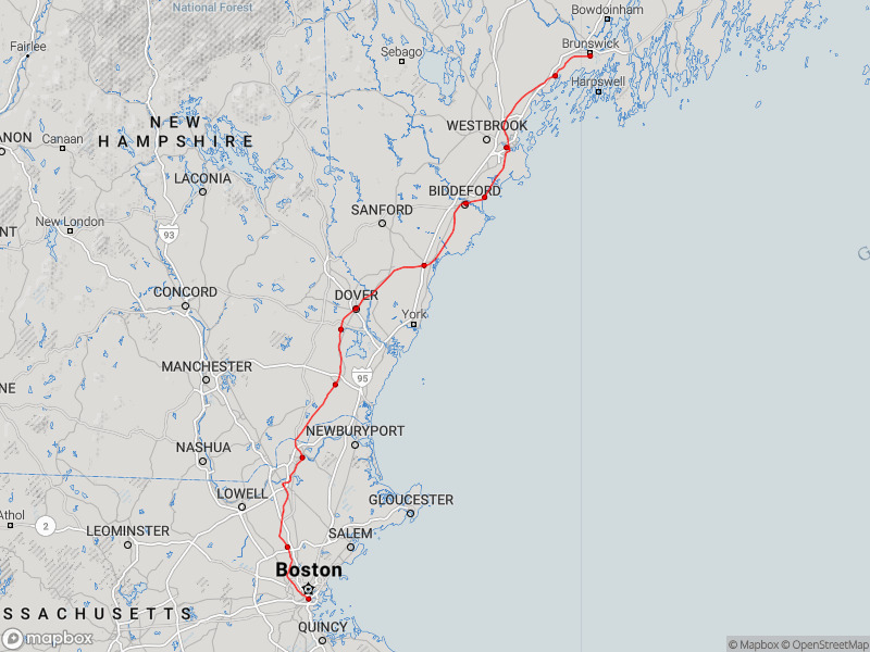 Amtrak Downeaster - Travegeo by ShareMap