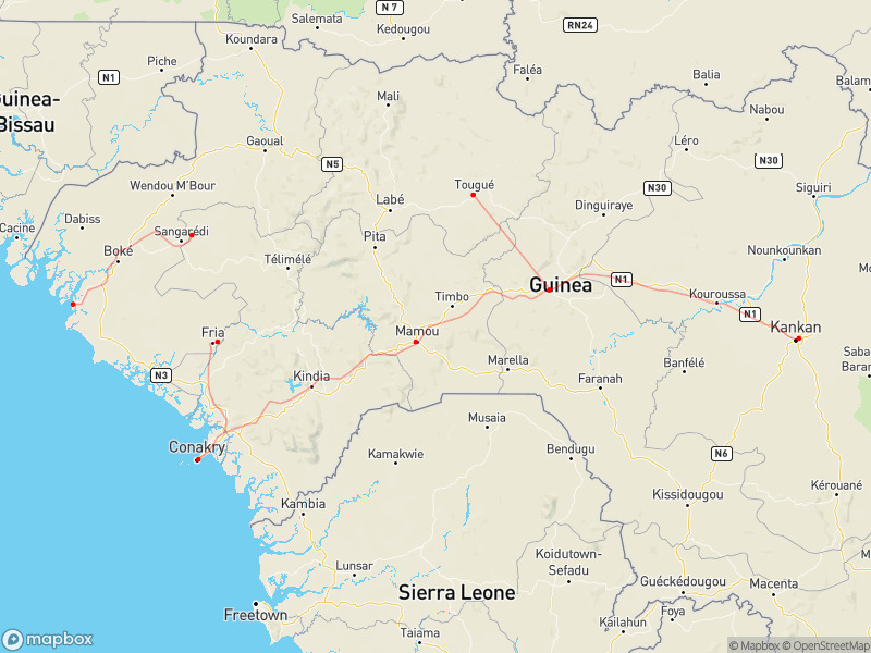 railway=Railways in Guinea - Travegeo by ShareMap