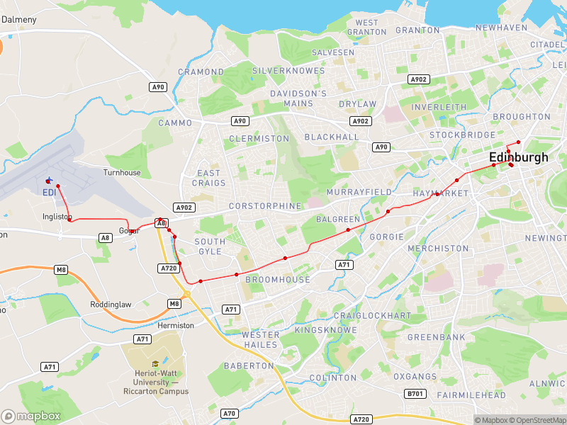 Edinburgh trams - Travegeo by ShareMap