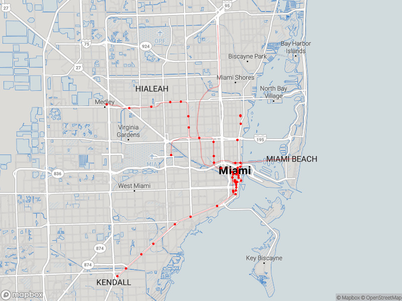 Metrorail Miami - Travegeo by ShareMap