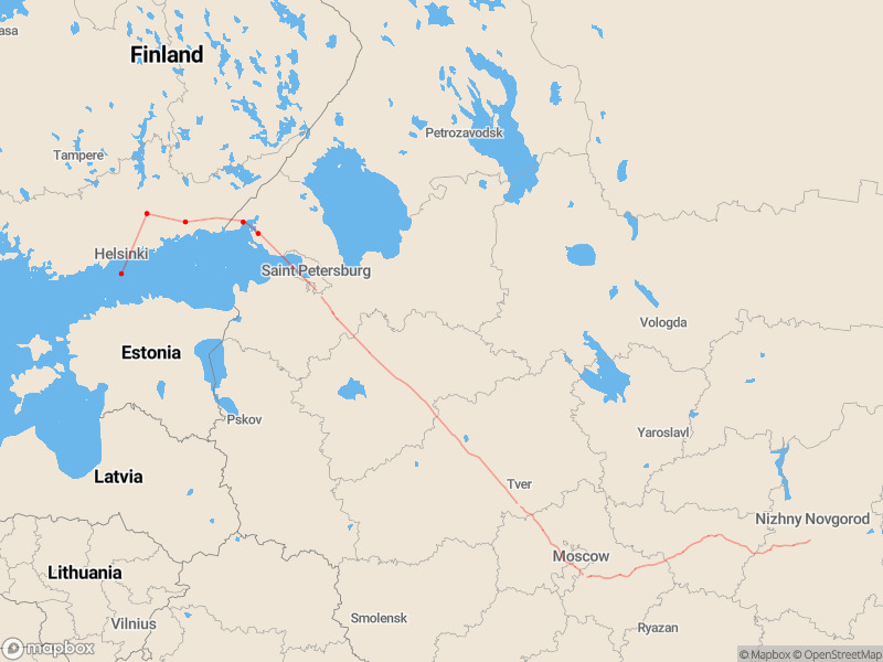 RZD Sapsan - Travegeo by ShareMap