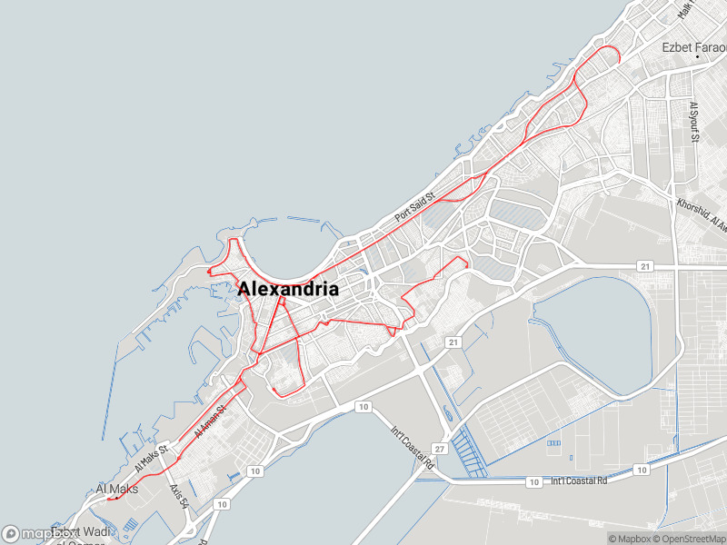 Trams in Alexandria - Travegeo by ShareMap