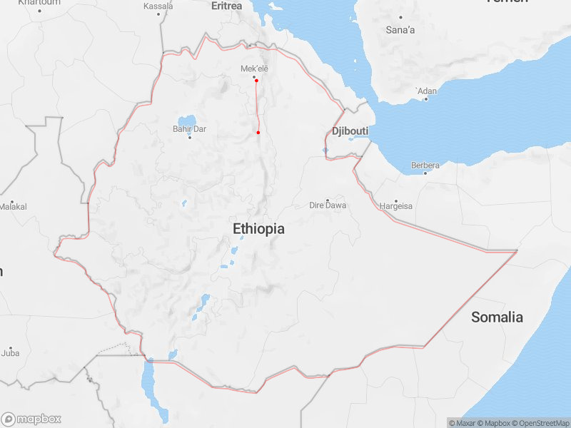 Weldiya-Mekelle Railway - Travegeo by ShareMap