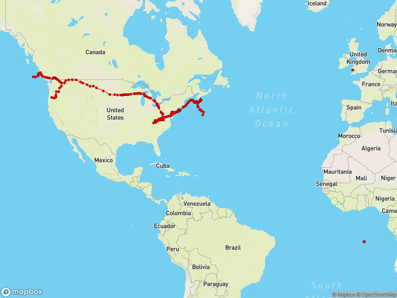 VIA Rail Network - Travegeo by ShareMap