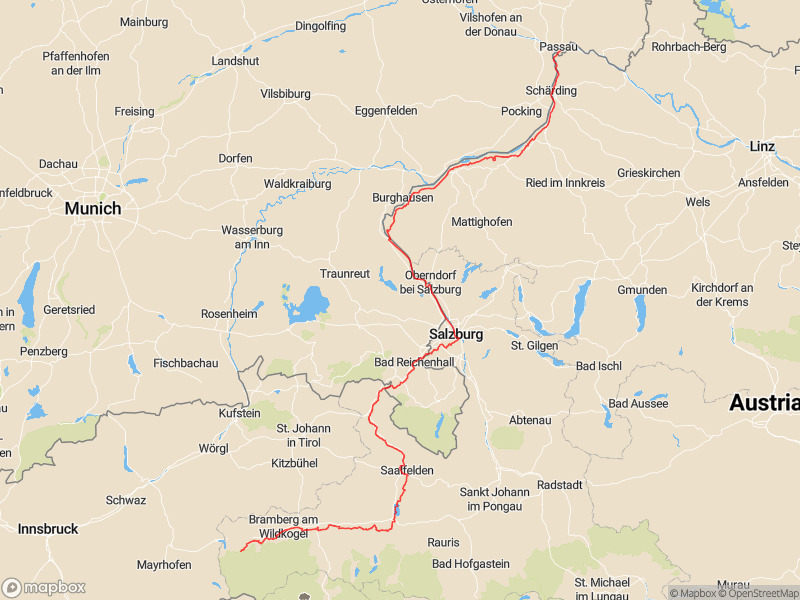 Tauernradweg - Travegeo by ShareMap