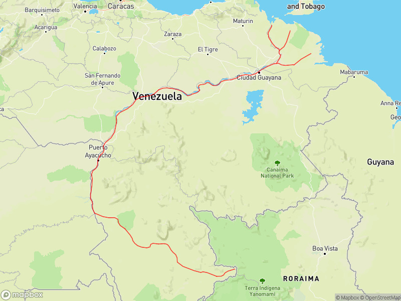 Rivers 50m=Orinoco river river - Travegeo by ShareMap