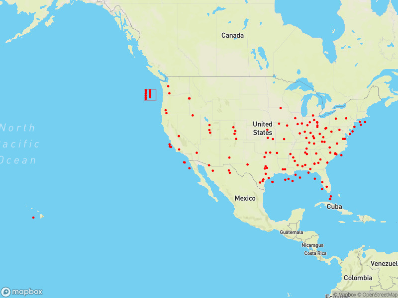 Football Bowl Subdivision FBS Conference Map - Travegeo by ShareMap