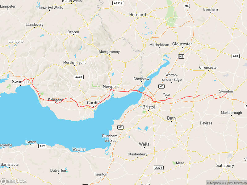South Wales Main Line - Travegeo by ShareMap