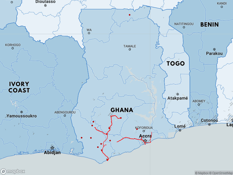Ghana Mining - Travegeo by ShareMap