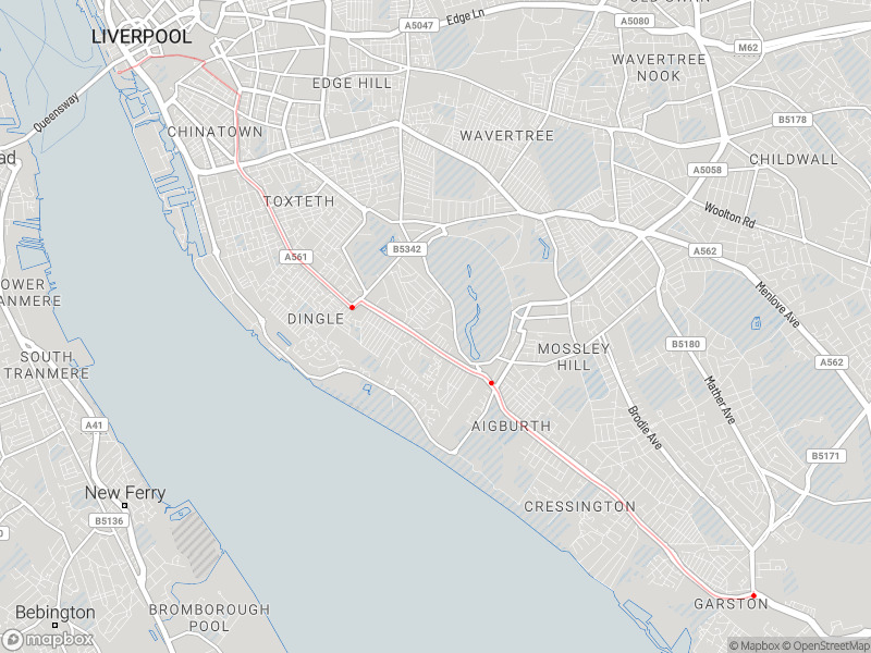 Tram Map Liverpool - Travegeo by ShareMap