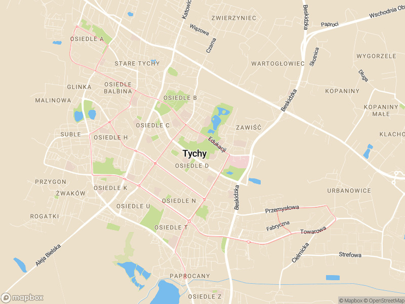 Trolleybuses in Tychy - Travegeo by ShareMap