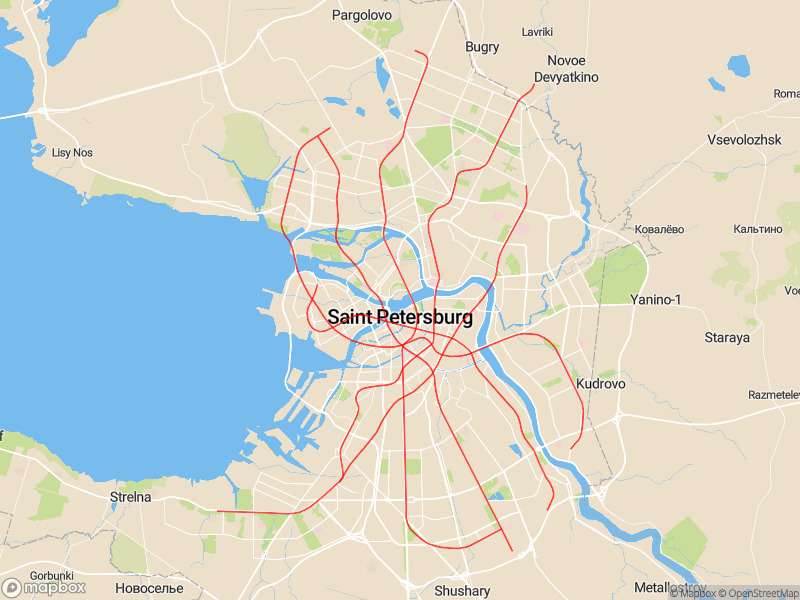 Metro SPb map - Travegeo by ShareMap