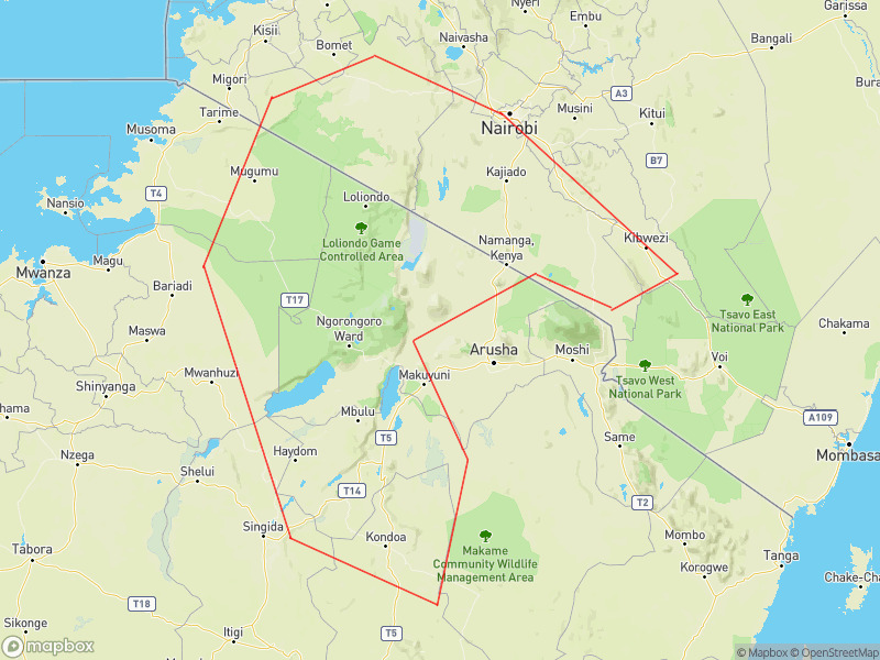 Maasailand in Kenya and Tanzania - Travegeo by ShareMap
