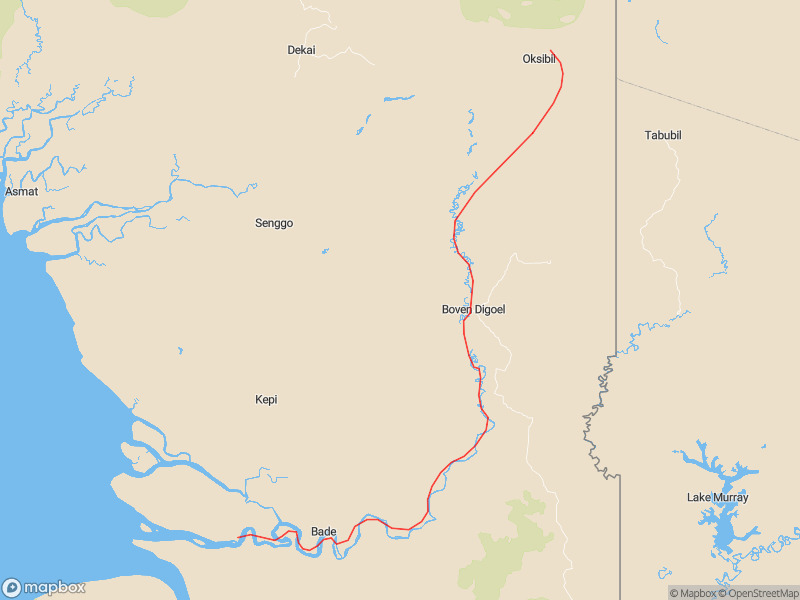 Rivers 50m=Digul river - Travegeo by ShareMap