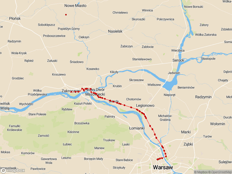 Warszawa Zakroczym - Travegeo by ShareMap
