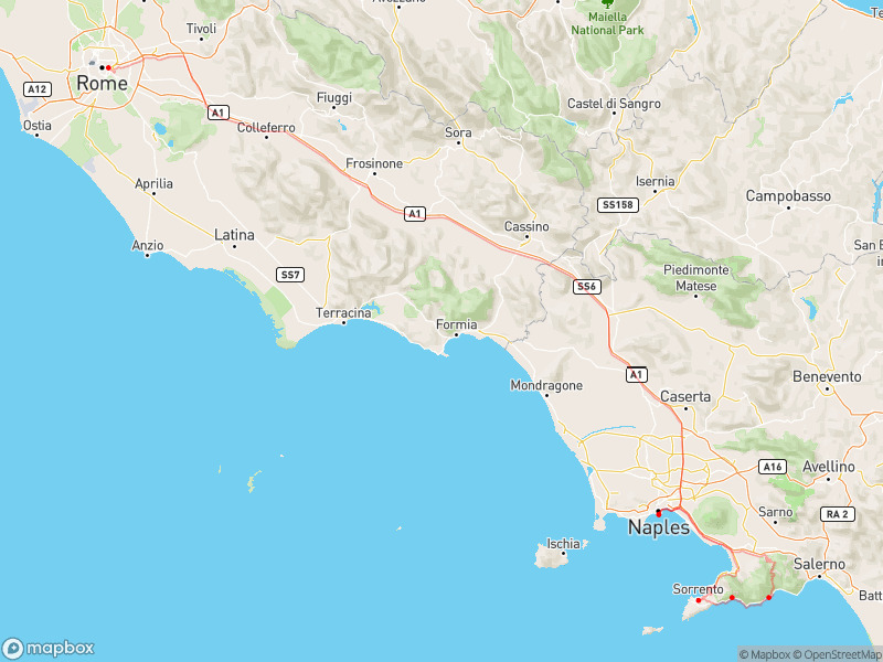 Travel from Rome to Naples - Travegeo by ShareMap