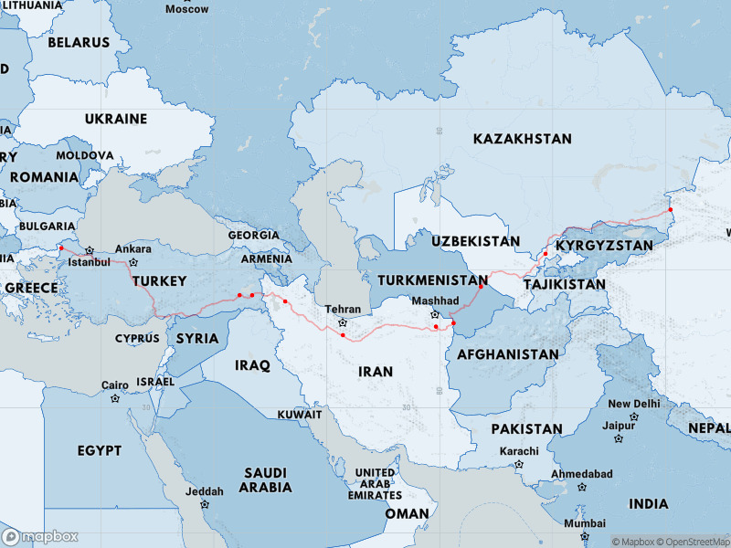Travel from Altynkol railway station to Sarakhs - Travegeo by ShareMap