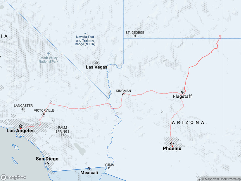 Travel from Phoenix to Los Angeles - Travegeo by ShareMap