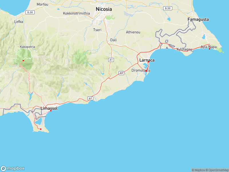 Travel from Larnaca to Larnaca - Travegeo by ShareMap