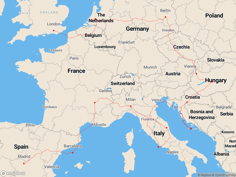 Travel from Split to Ancona - Travegeo by ShareMap